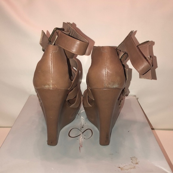 Jessica Simpson | Shoes | Jessica Simpson Leticia Leather Wedge | Poshmark
